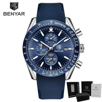2021 Blue Men Watch Luxury Design Watches Silicone Band Male Wrist Wat ...