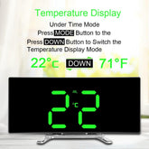 Digital Table Clock Digital Alarm Clock LED Bedside Clock Dual Alarm A ...