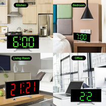 Digital Table Clock Digital Alarm Clock LED Bedside Clock Dual Alarm A ...