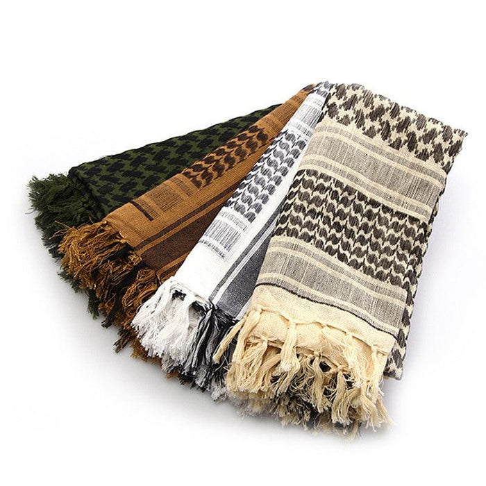 Keffiyeh Man Wrap Bandana Shemagh Military Scarf plaid Islamic Airsoft ...
